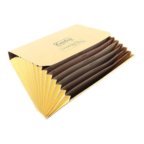 Croxley Kraft Concertina File Foolscap Size Printed A Zjan Dec 16