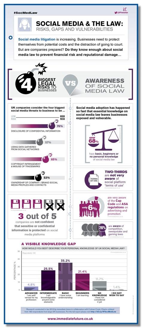 Managing Social Media Risks Infographic Social Media Infographic