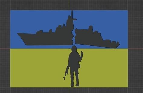 Russia Warship Go Fck Glory To Ukraine 3d Model 3d Printable Cgtrader