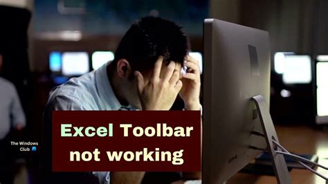Excel Toolbar Not Working Youtube