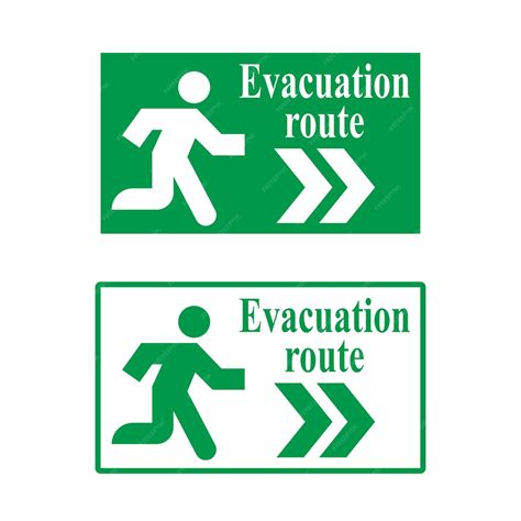 Vector De Rutas De Evacuación Y Stock De Vectores De Salidas De