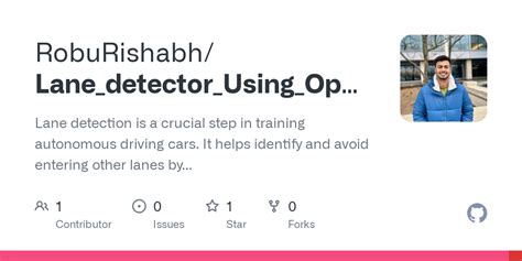 Github Roburishabh Lane Detector Using Opencv For Autonomous Vehicle