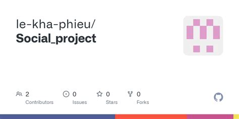 Github Le Kha Phieusocialproject