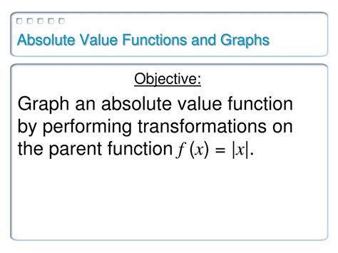 PPT - Absolute Value Functions and Graphs PowerPoint Presentation, free ...