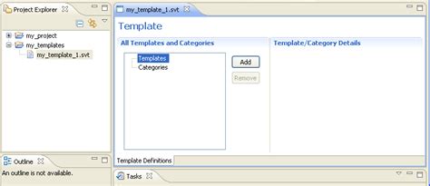 Sveditor User Guide Working With Templates