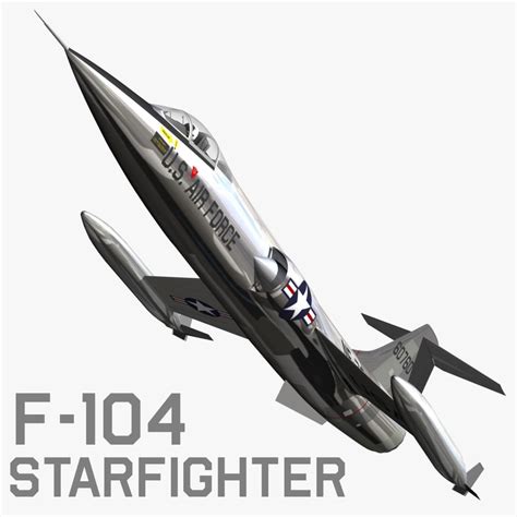 F104 Starfighter Fighter 3d Model
