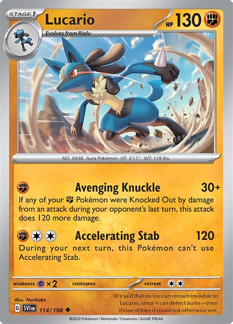 Jet Tagstradingcards — Stage 1 Evolves From Riolu Lucario Hp 130