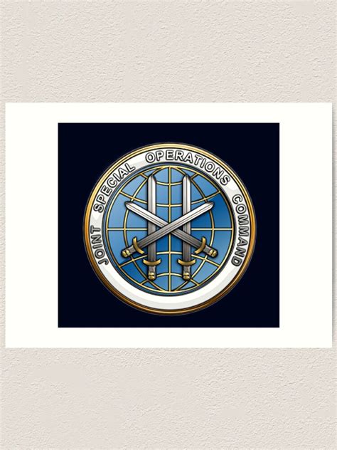 Jsoc Flag Emblem From Devgru Seal Team War Room Art Print For Sale By