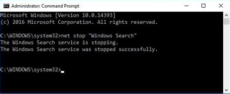 Desactiver Windows Search