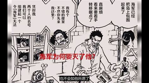 海贼王1058话解析鹰眼只想过平静的生活海军为何要灭了他 YouTube