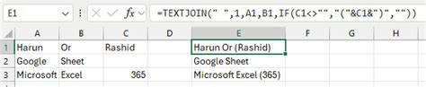 Excel Concat Cells To Merge Names But If Blank Ignore Stack Overflow