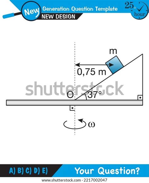Physics Uniform Circular Motion Changing Position Stock Vector Royalty Free 2217002047