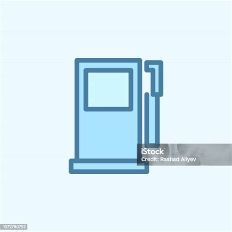 휘발유 충전 기계 분야 개요 아이콘입니다 2 색상 간단한 아이콘의 요소입니다 웹사이트 디자인 및 개발 응용 프로그램 개발에 대