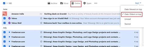 How To Delete Multiple Emails On Yahoo Mail