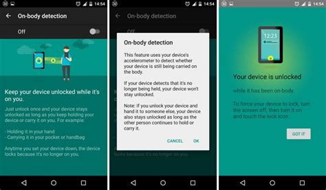 New Lollipop On Body Mode Keeps Your Phone Unlocked As Long As Youre Carrying It