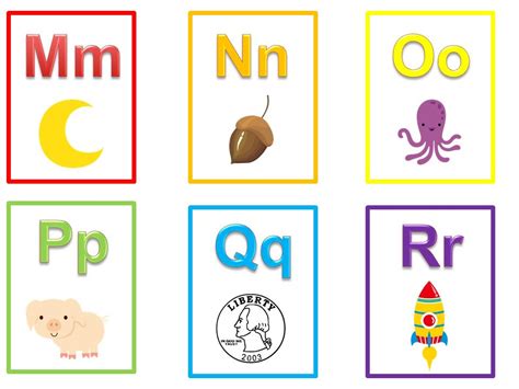 26 Printable Alphabet Flash Cards Full Color Flash Cards Preschool