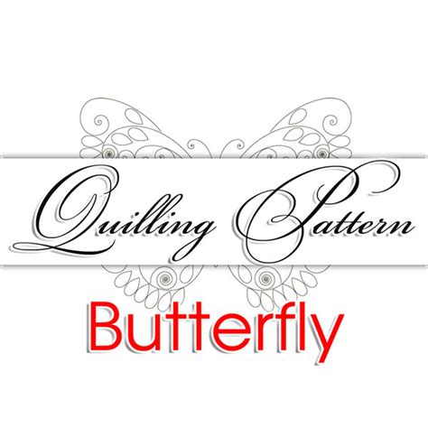 Quilling Pattern Butterfly Quilling Template Inspire Uplift