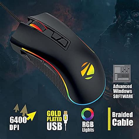 Buy Zebronics Zeb Tempest Plus 8 Button Wired Gaming Mouse With Rapid