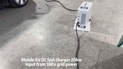 Mobile Ev Charger V2v G2v Support Ccs1 Ccs2 Gbt 380v Fast Ac 20kw