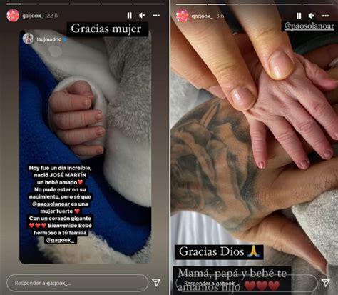 ‘desafío Nació Hijo De Paola Y ‘gago Madrid Publicó Primera Foto