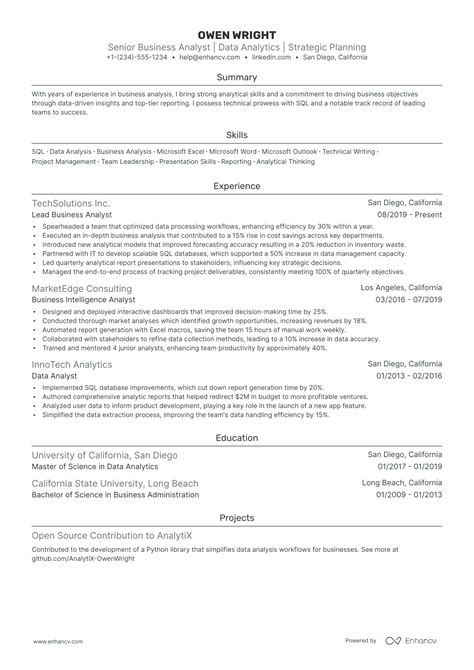 5 excel data analyst resume examples and guide for 2024