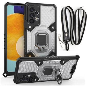 Coque résistante pour Samsung Galaxy A A G A S avec béquille et sangle de cou réglable