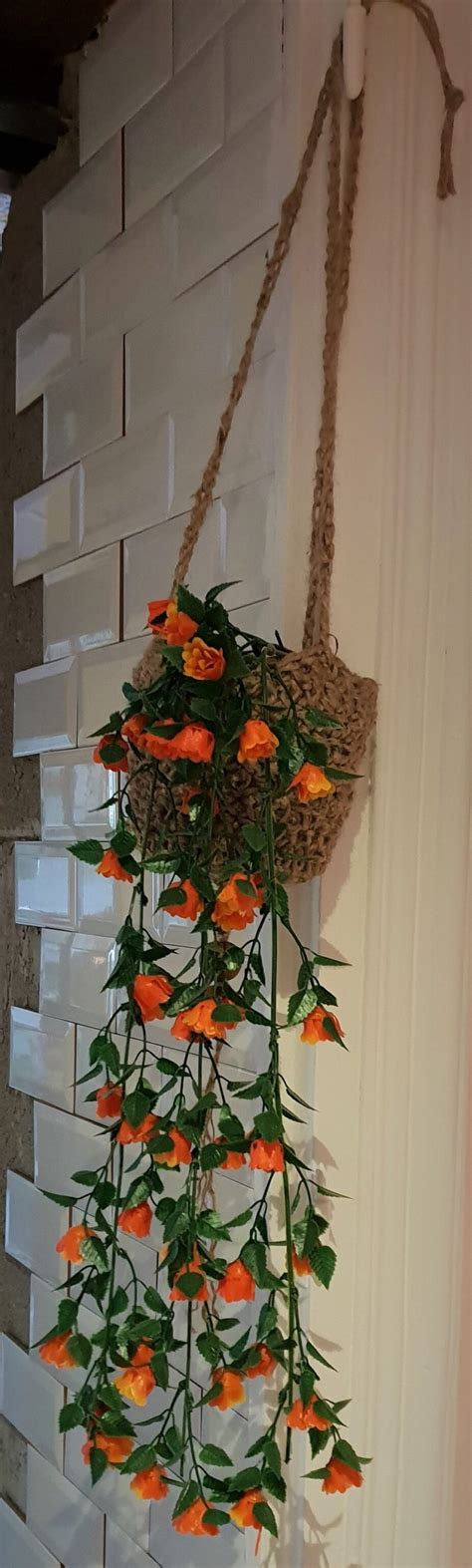 Cache Pot Au Crochet Fleurs Etc