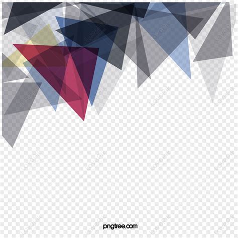 Creative Vector Triangle Pattern Triangle Mosaic Pattern Png Material