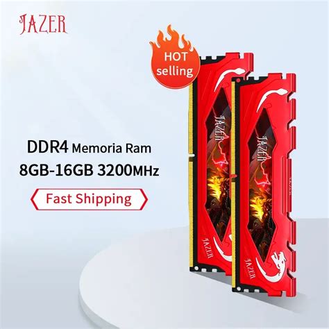Jazer Desktop Memory Ddr4 16gb 8gb 3200mhz New Dimm Memoria Rams Pc4