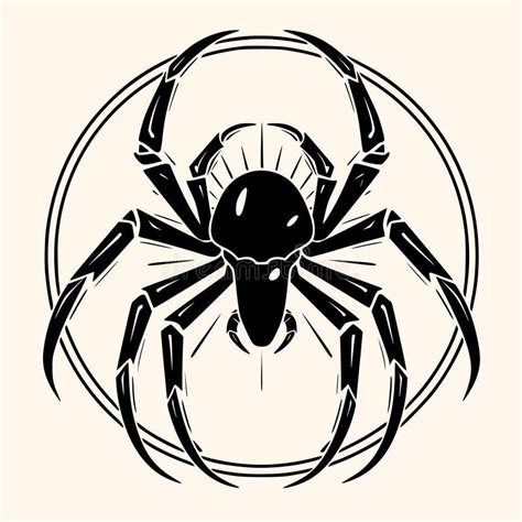 Spider Vector For Logo Or Icon Drawing Elegant Minimalist Style