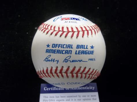 Lot Detail Autographed Bo Jackson Official Al Baseball Psadna Certified