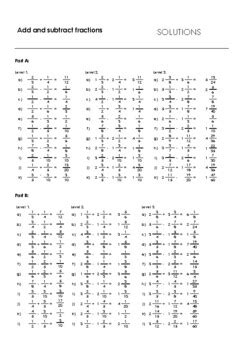 Add And Subtract Fractions By Museducation And Mathseducation Tpt
