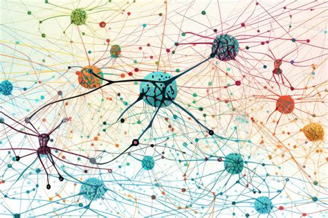 Desenho De Rede Neural Com Muitas Conexões Diferentes Cada Uma Criada