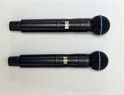 2x Shure Axient Ad2 Sm58 Wireless Handheld Microphone Reverb