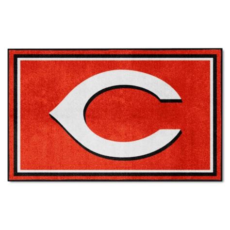 Fanmats Cincinnati Reds 4 Ft X 6 Ft Area Rug 8104 The Home Depot