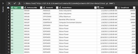 Applying Filters In OData Acumatica OData With Microsoft Excel And