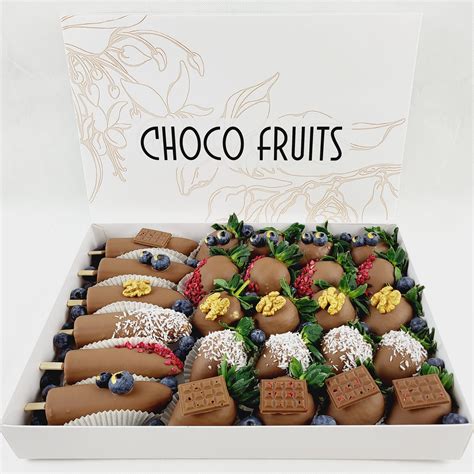 Blueberry Erdbeeren Bananen Magnum Box Chocofruits