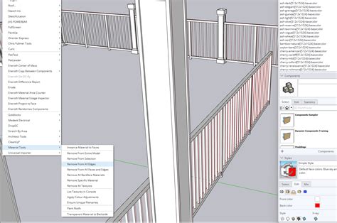 Removing Edge Materials Pros And Cons Pro SketchUp Community