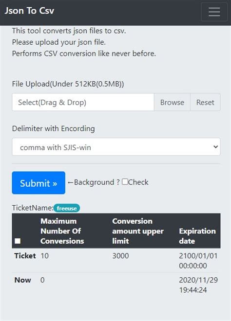 Json Csv