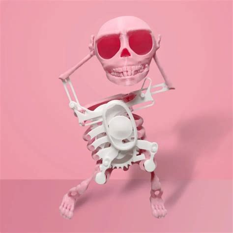 Luckky Dancing Skeleton Toy Funny Swing Small Skeleton Figure Toy Built In Music Dancing The