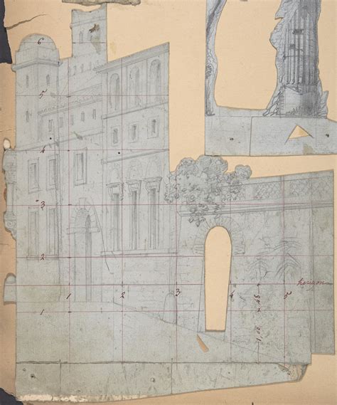 Eugène Cicéri Design For A Stage Set At The Opéra Paris The