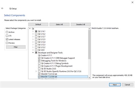 Installing Qt Creator 411x On Windows 10