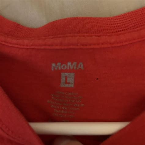 Museum Of Modern Art Moma Red Graphic Tee Great Depop