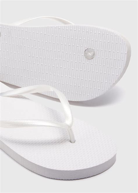 White Flip Flops Matalan