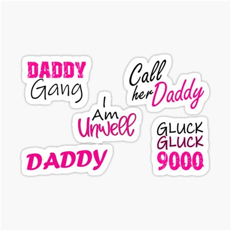 Call Her Daddy Quote Sticker For Sale By Poloy Redbubble