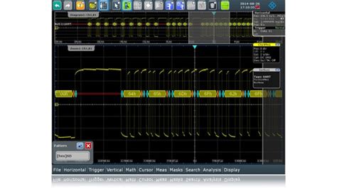 uart rs232 oscilloscope software rohde and schwarz