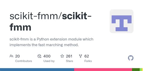 github scikit fmm scikit fmm scikit fmm is a python extension module