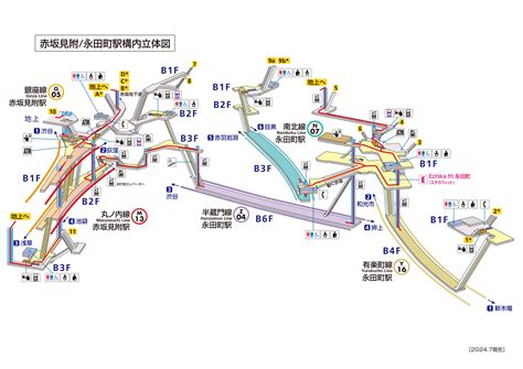 赤坂見附駅 構内図 ベビーメトロ