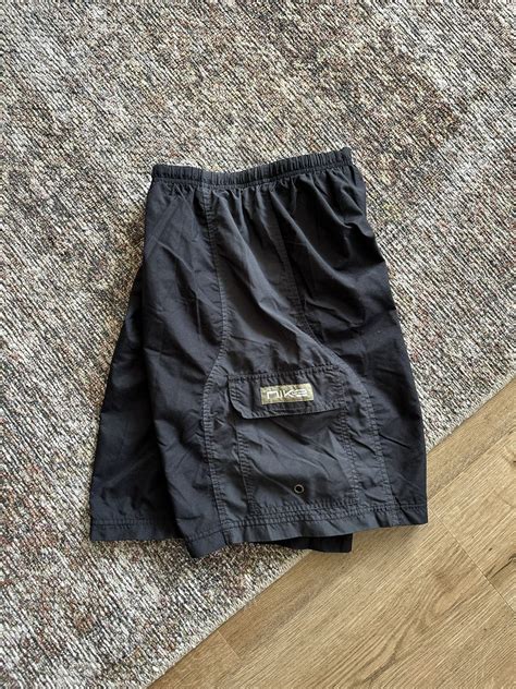 Nike × Streetwear × Vintage Early 00s Vintage Nike Cargo Shorts Black