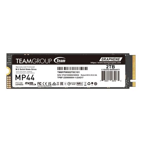 Mp44 M2 Pcie 40 Ssd 2tb Teamgroup